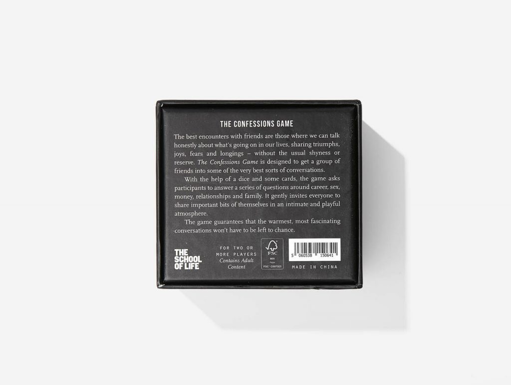 The Confessions Game Cards | the School of Life