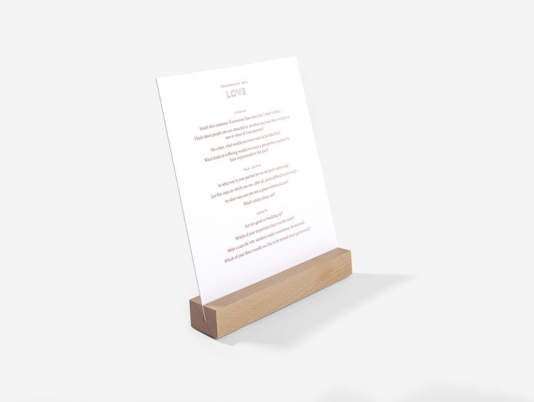 Conversation Menus - Dinner Party Questions | The School of Life