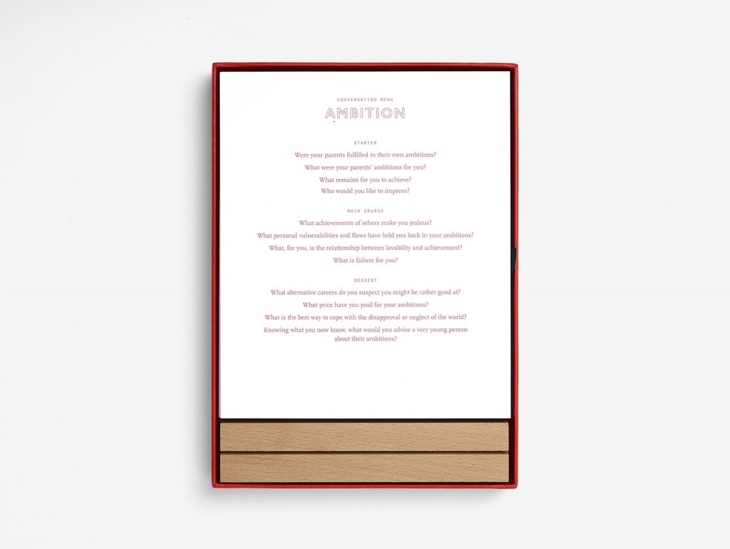 Conversation Menus - Dinner Party Questions | The School of Life