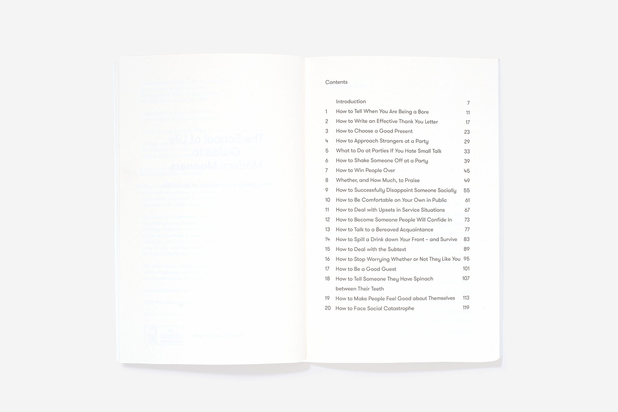 Guide to Modern Manners Book | The School of Life